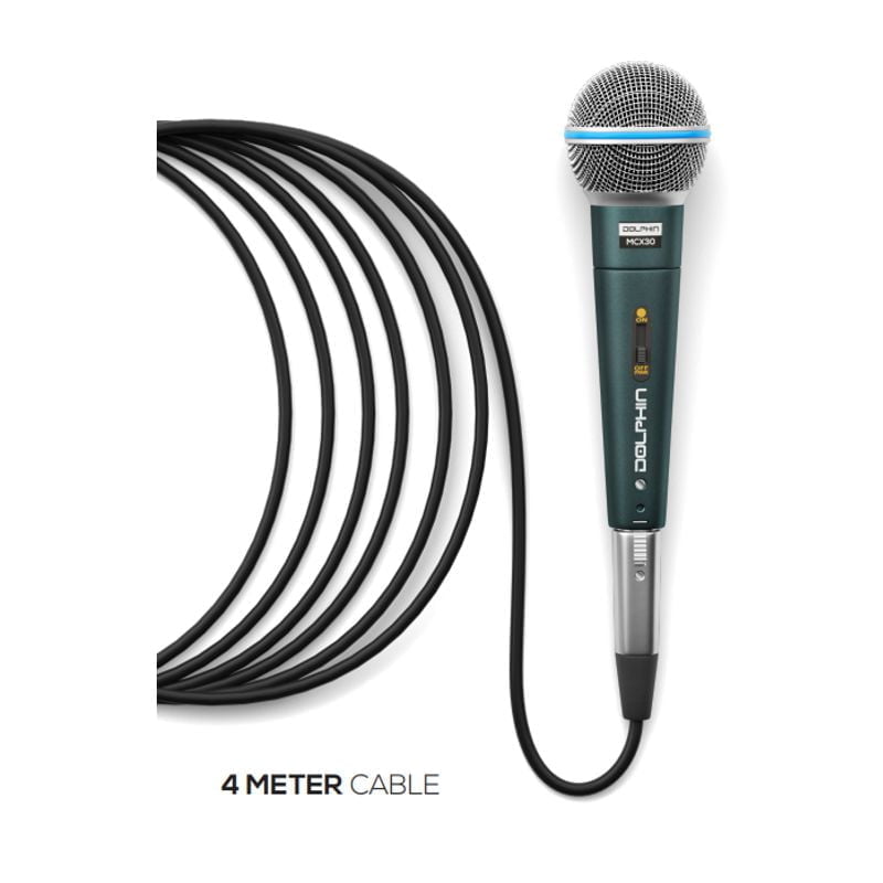 Dolphin MCX30 Professional Dynamic Microphone with Clip - Atbiz USA