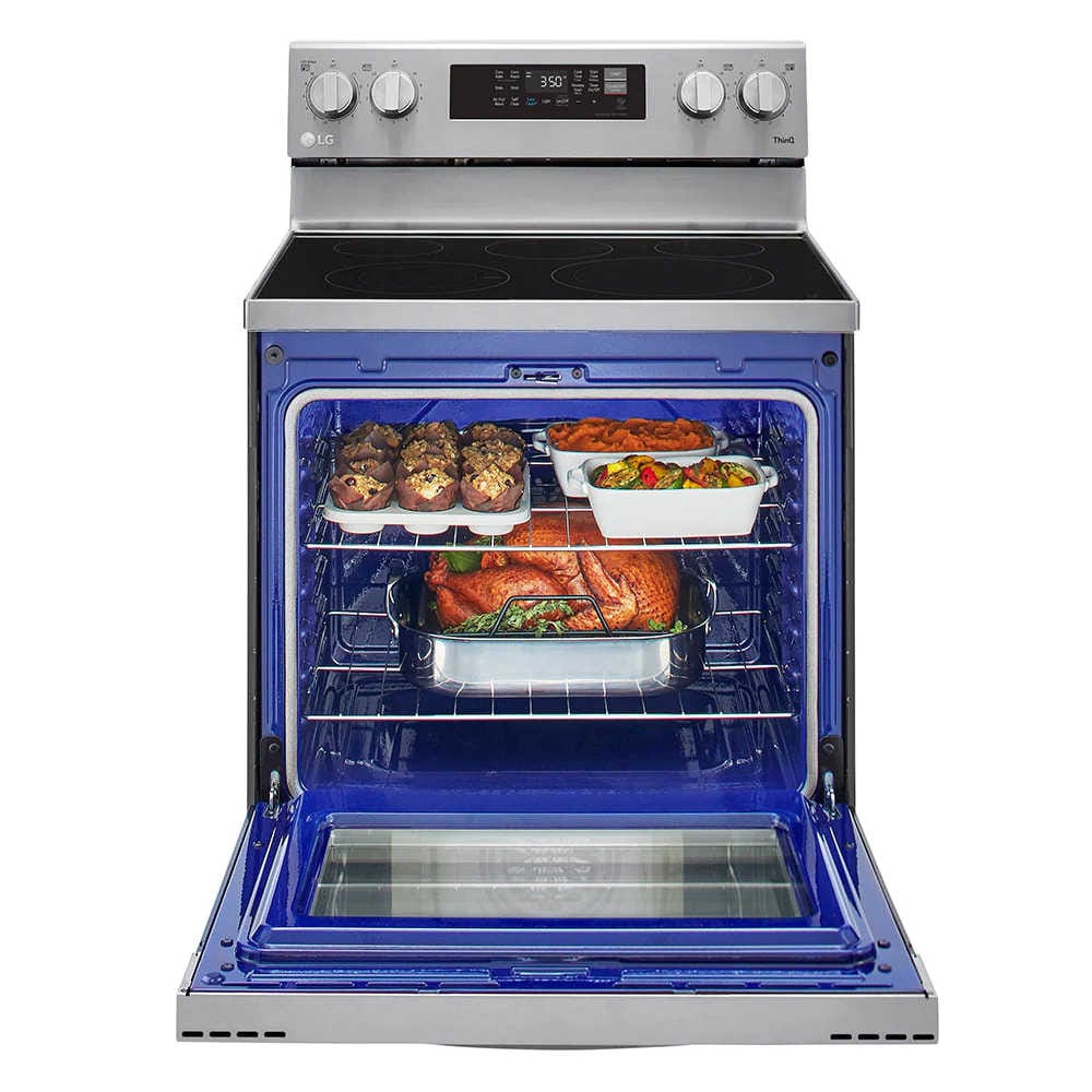 LG Electric Range EasyClean® 6.3pᶟ Smart WiFi convection enabled by fan ...