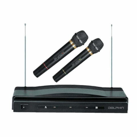 Dolphin MC-2 Dual Wireless Microphone with Receiver - Atbiz USA
