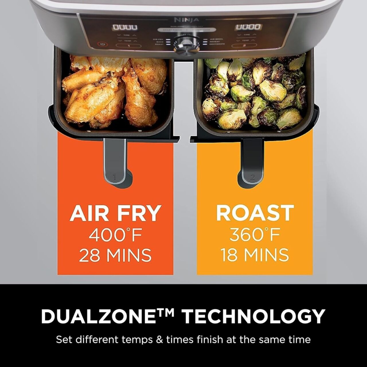 Ninja Dual Zone 10Qt Air Fryer DZ-401 - Atbiz USA