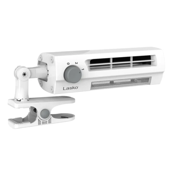 Lasko 10" Clip Stik Desk Ultra-Slim 2-Speed Table Fan, 4006, White ...