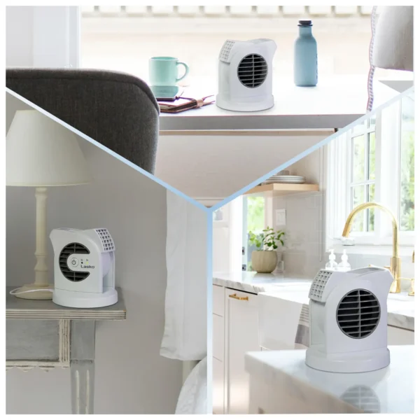 Lasko MyCool Mini USB 2- Speed Desk Fan with USB Cable and AC Adapter ...